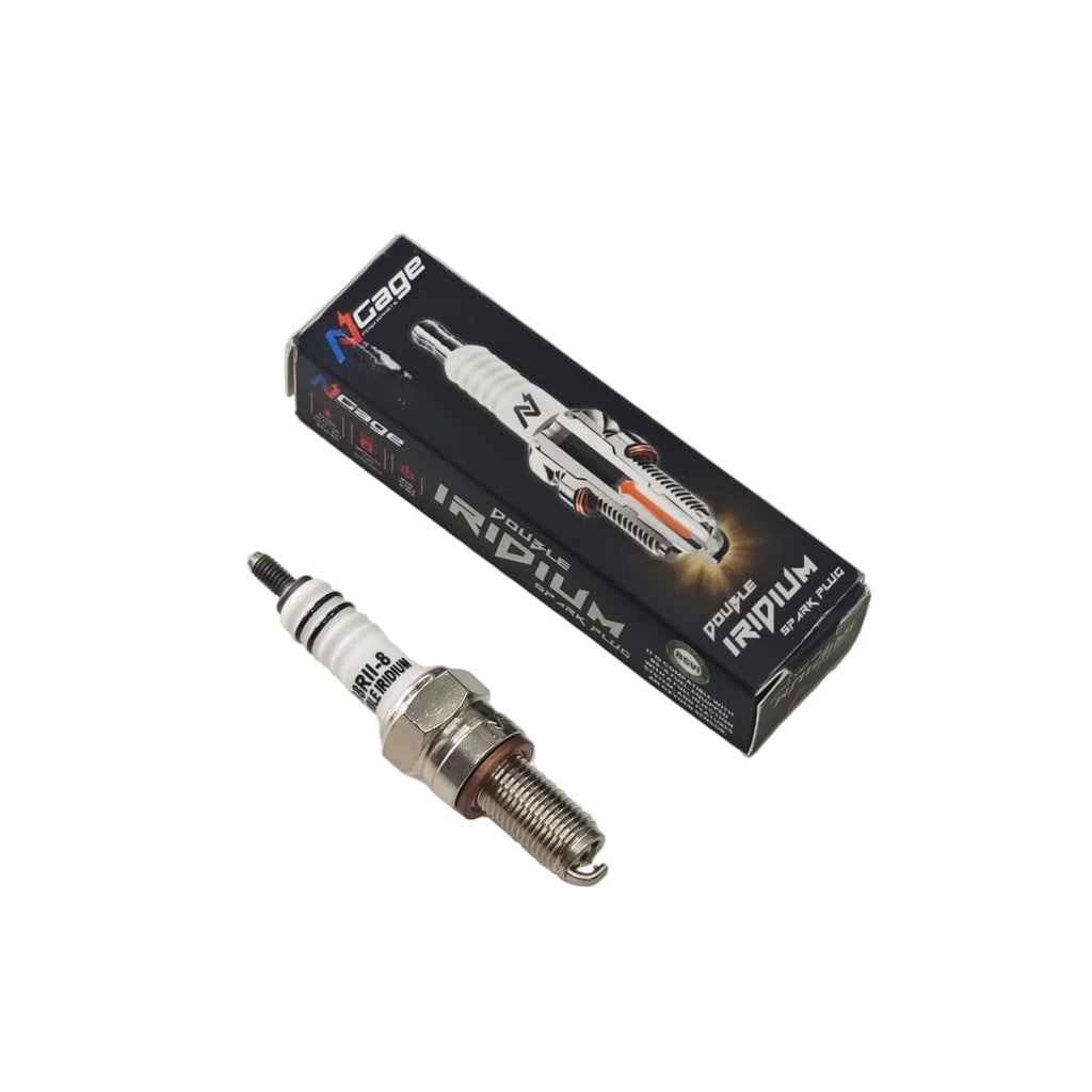 Ngage Double Iridium Spark Plug for Yamaha R15, MT-15, R3 & Aerox 155 ...
